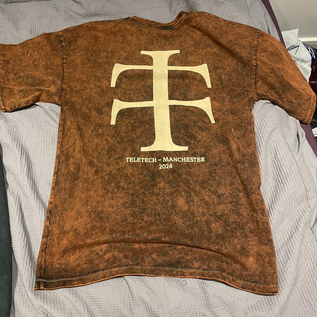 Teletech heavyweight acid wash cotton tee Brand new... | Depop