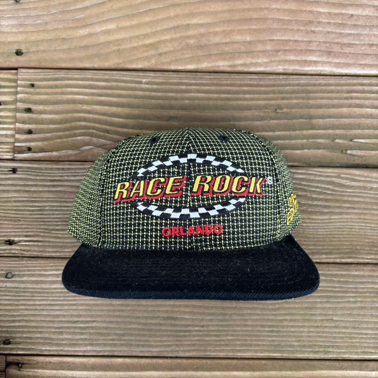 Vintage 90s race rock Orlando velcro back hat. Dope... - Depop