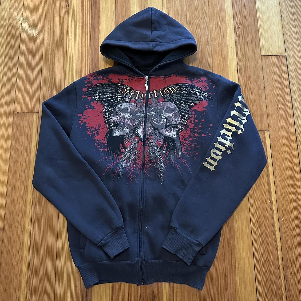 💥FREE SHIPPING💥 Affliction slim fit skulls all over... - Depop