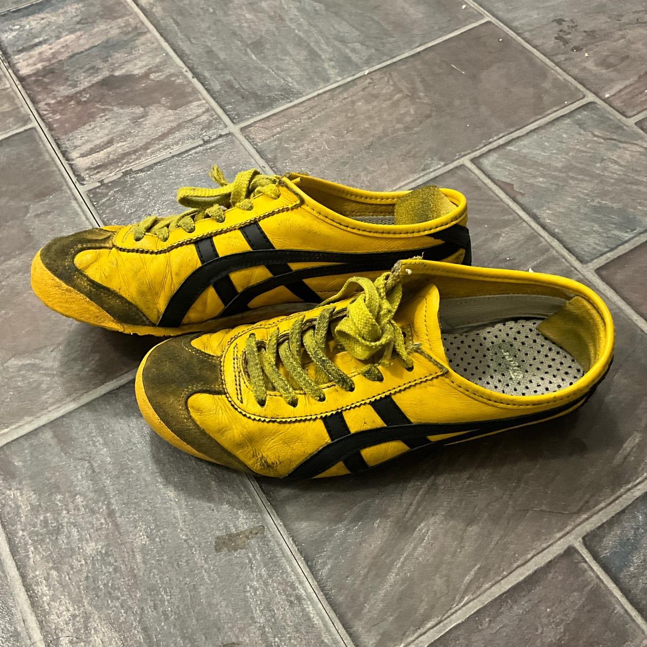 Onitsuka tiger yellow Mexico 66 worn size 6 - Depop