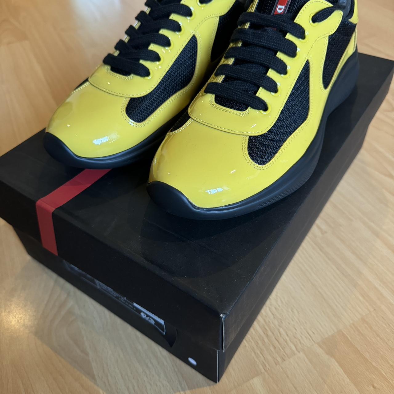 Prada Americas cup trainers Size 42 (8) Fits big.... - Depop