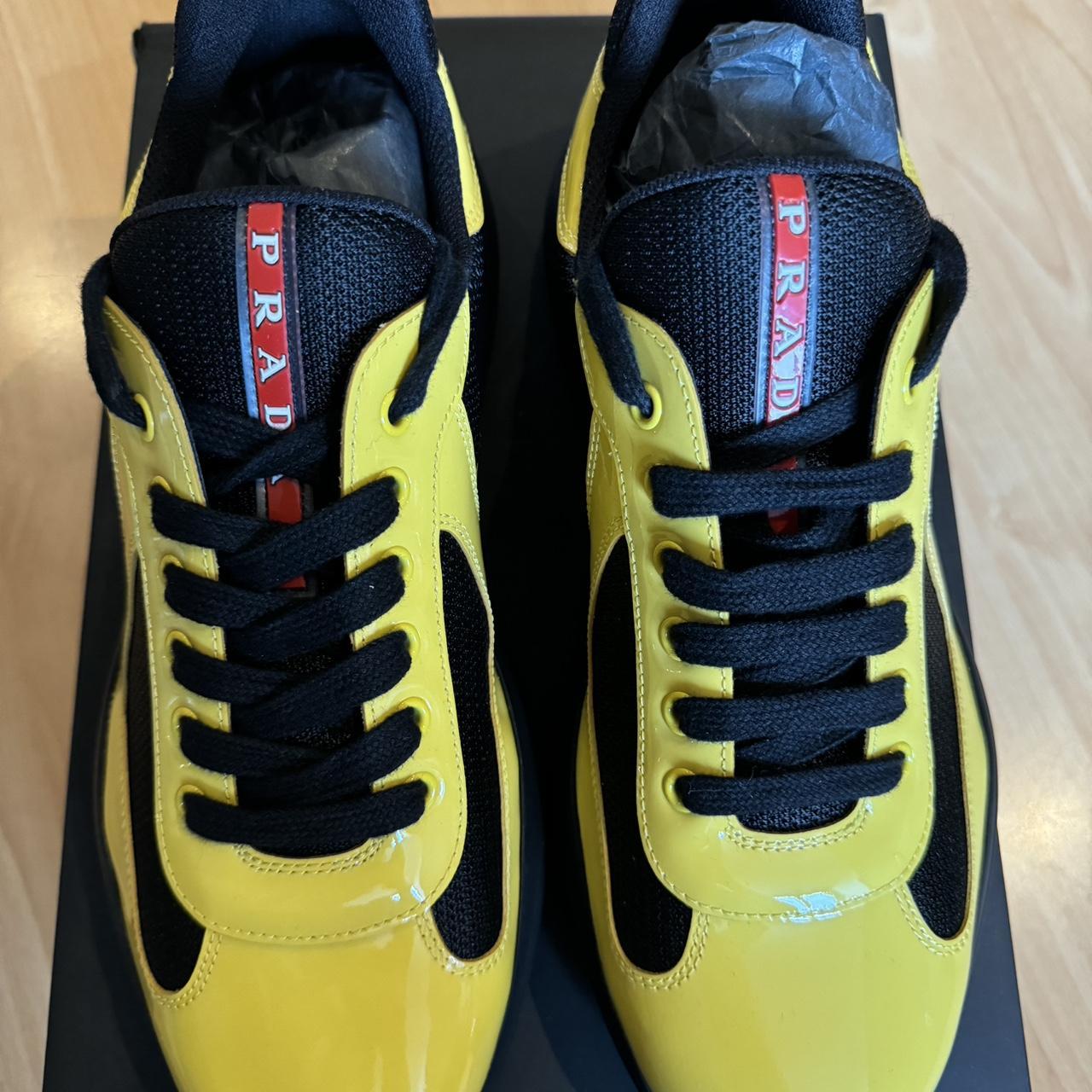 Prada Americas cup trainers Size 42 (8) Fits big.... - Depop