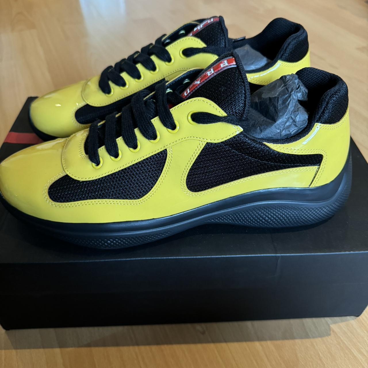 Prada Americas cup trainers Size 42 (8) Fits big.... - Depop