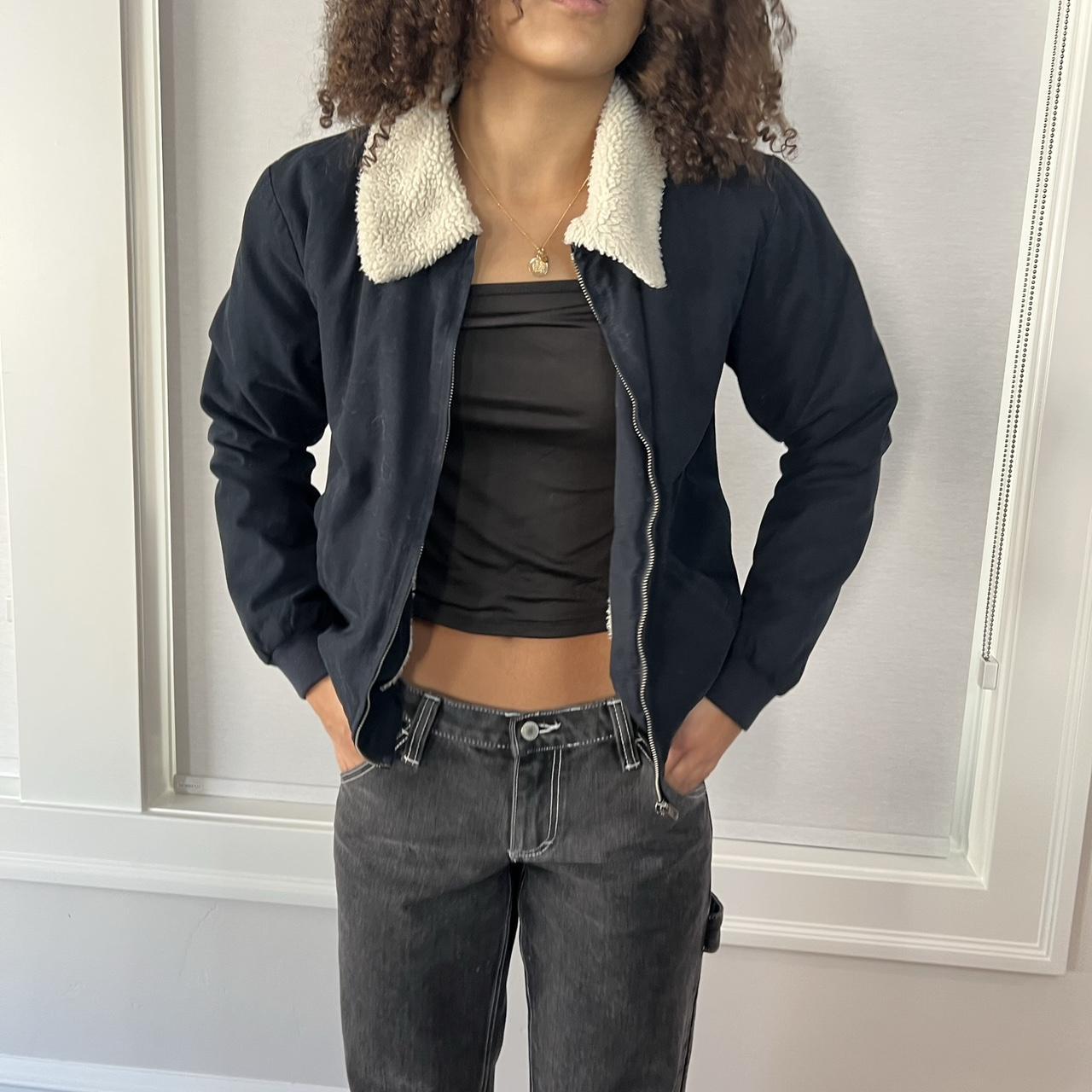 Brandy melville jacket #brandymelville #sherpajacket - Depop