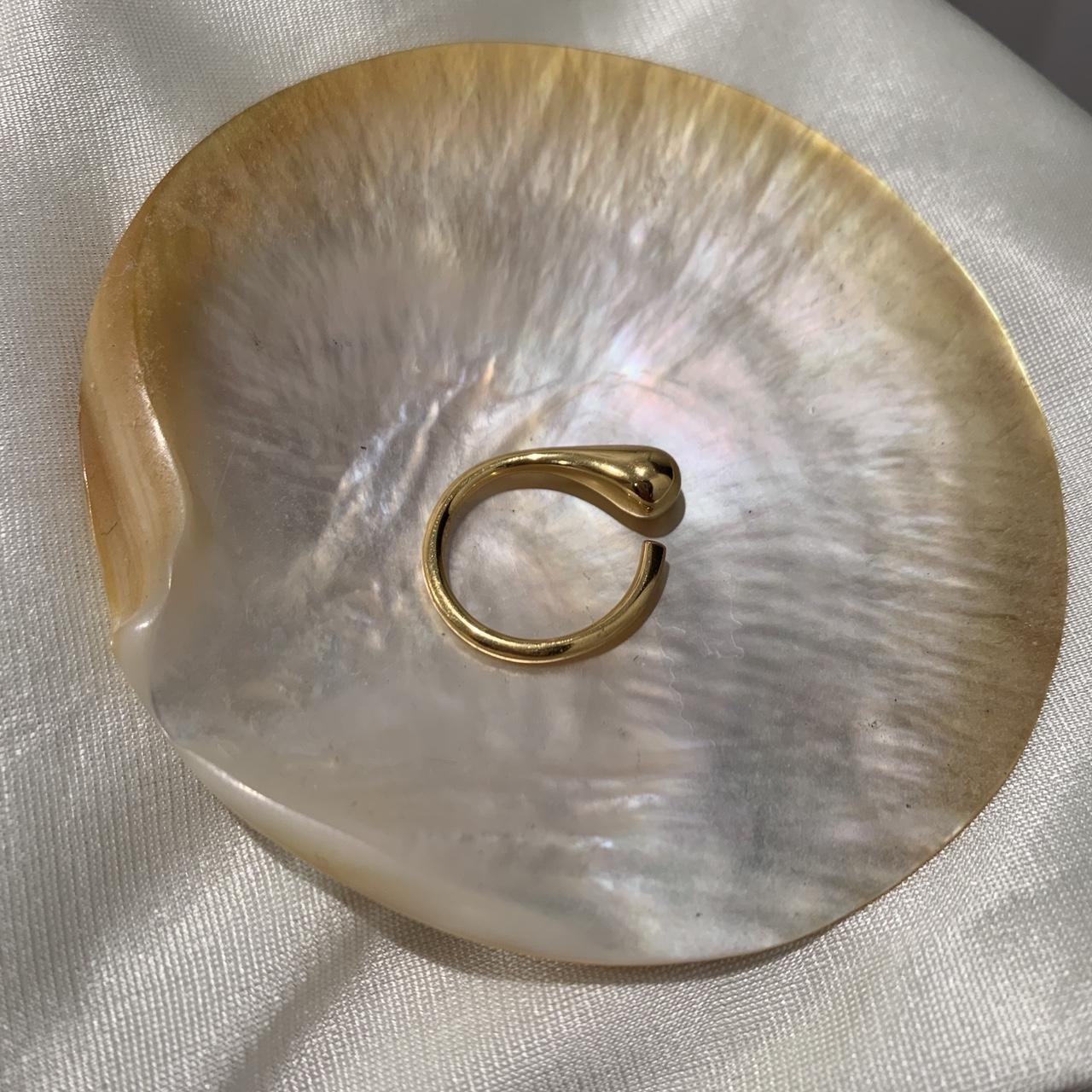 SOKO delicate dash ring. Size 7. 24k gold plated... - Depop