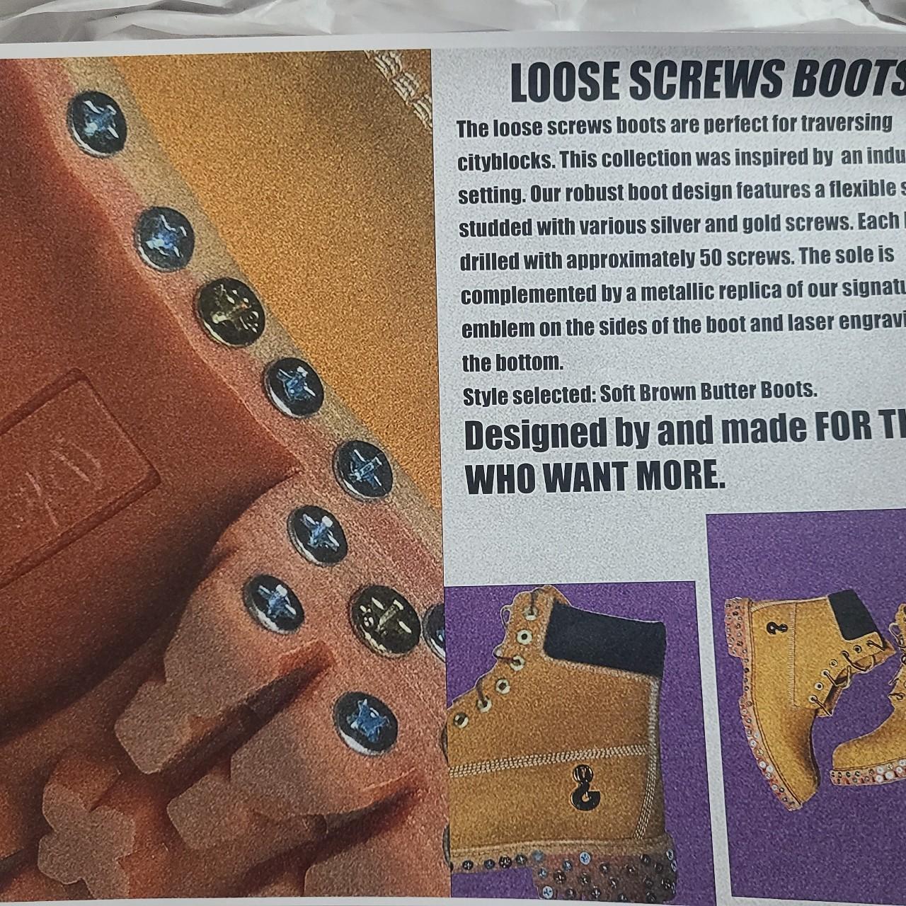 Greedy Unit Loose Screws Boots Just tried on that's... - Depop