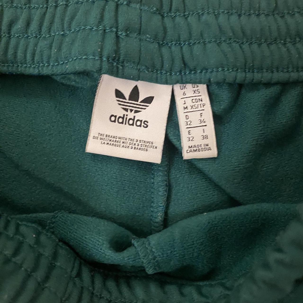 adidas originals dark green track pants/... - Depop