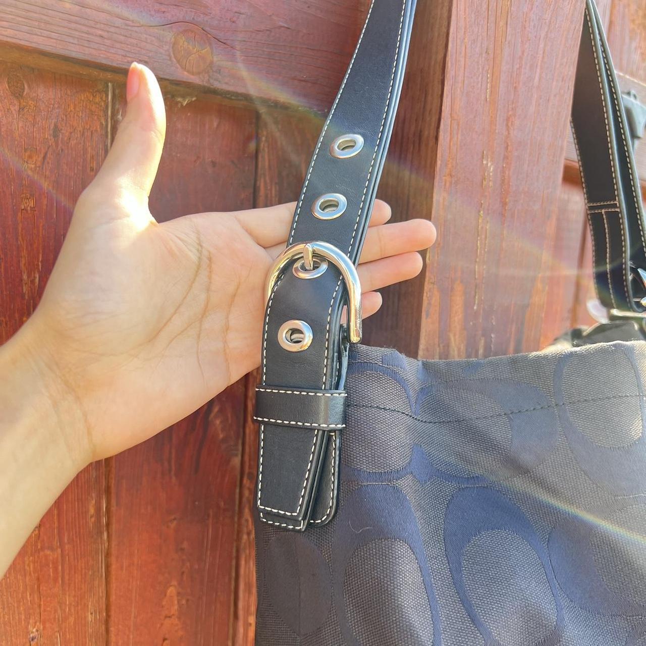 Coach F15067 Soho Signature Duffle Shoulder Bag in... - Depop