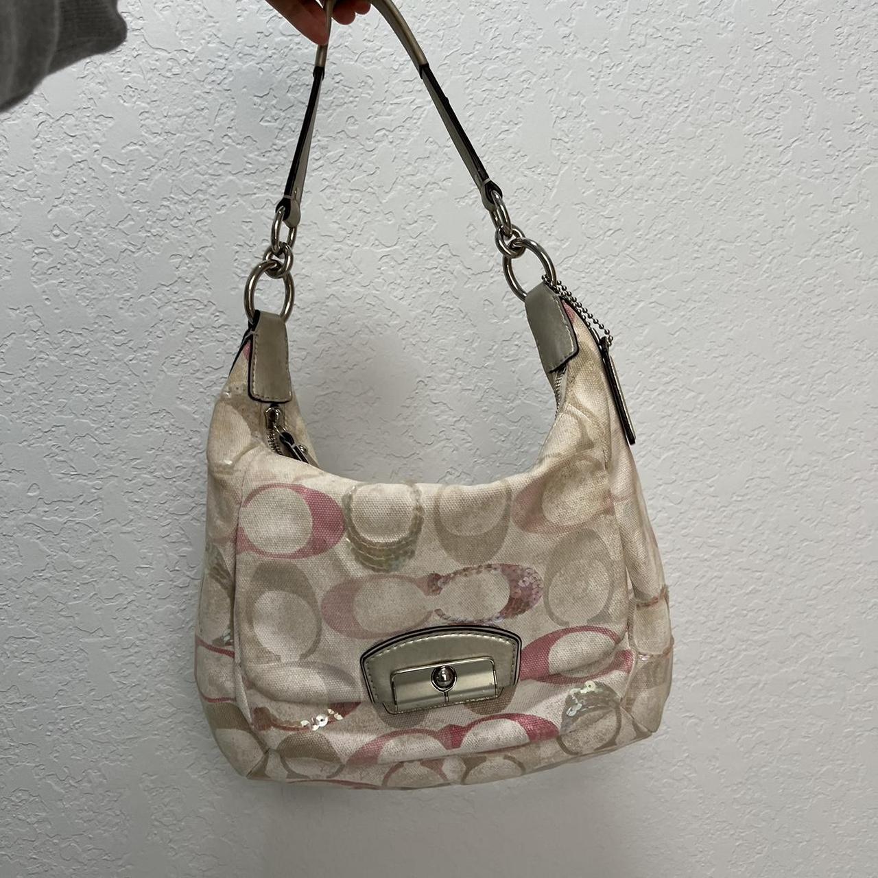 Coach 19340 sequin shoulder bag In good condition... - Depop