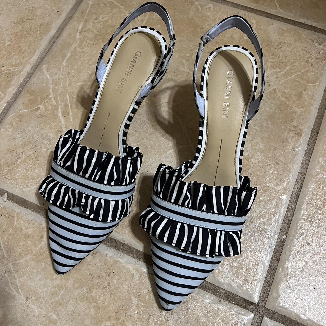 Light Blue Ruffle Heels #heels #ruffles #fairycore... | Depop