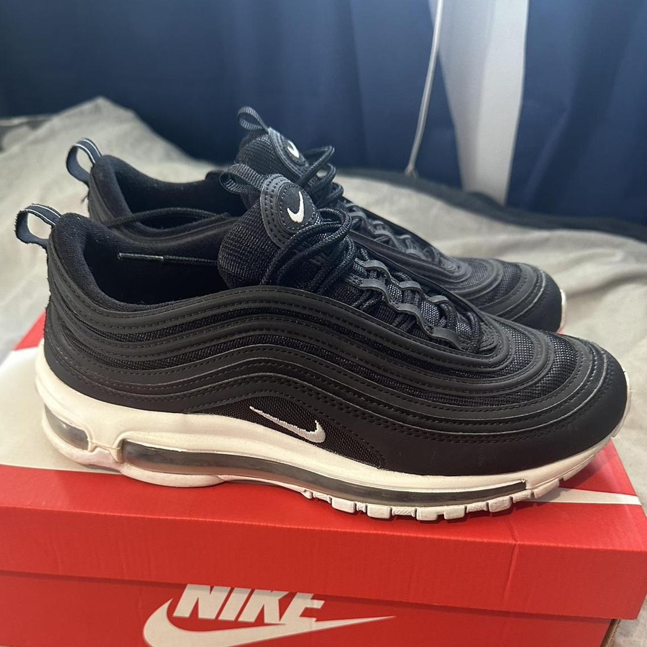 Air max 97s in Black/White. Men Size 7.5 Immaculate... - Depop