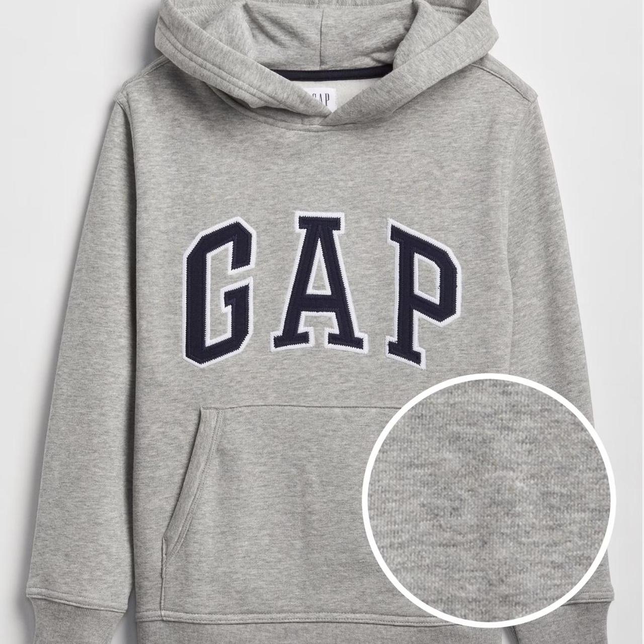 XXL GAP logo grey hoodie Gap Kids XXL but fits adult... - Depop