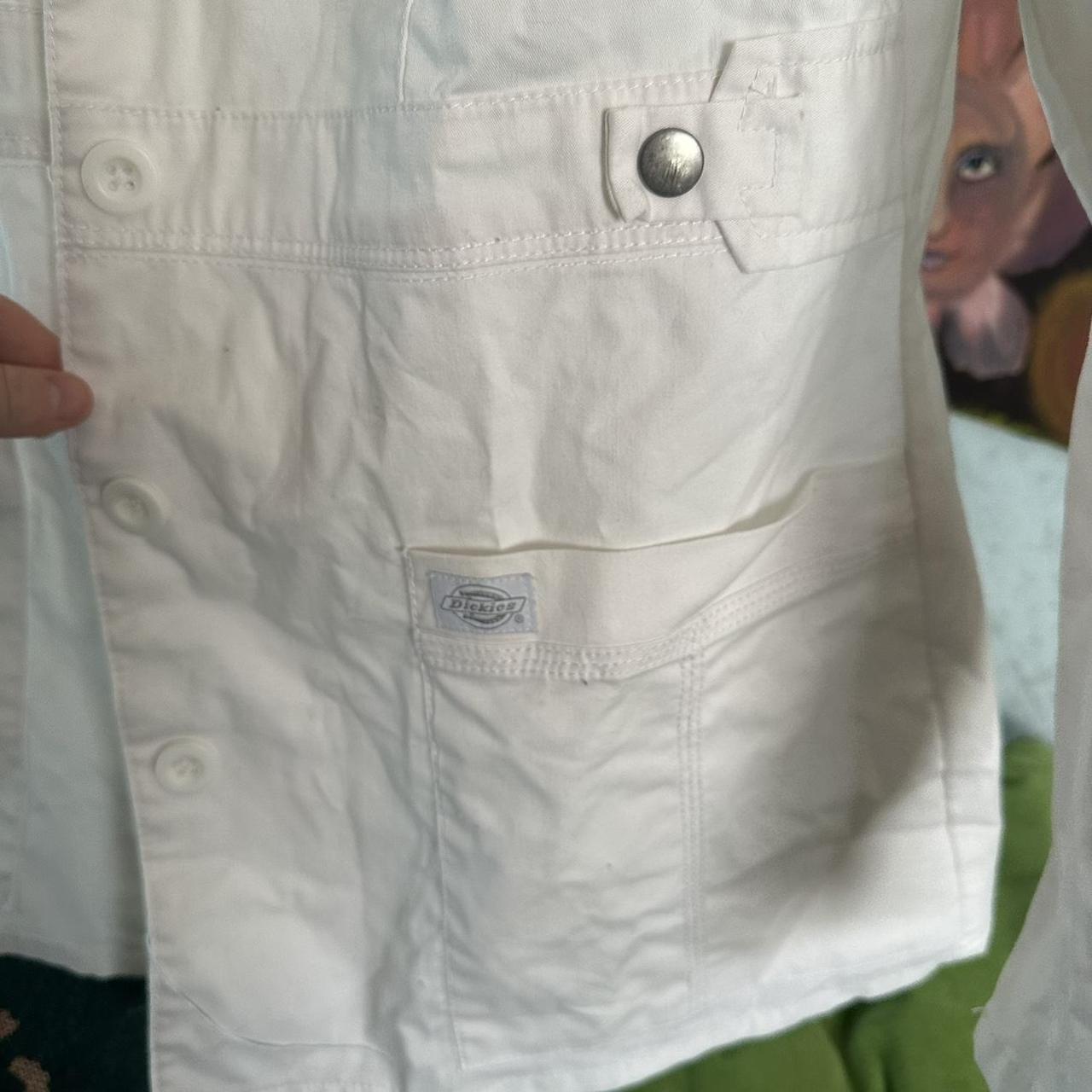 vintage dickies white lab coat - Depop