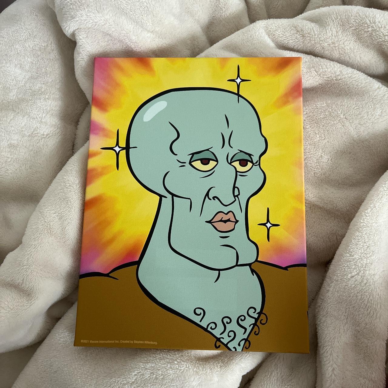 Handsome Squidward Wall Canvas 7.5x10... - Depop