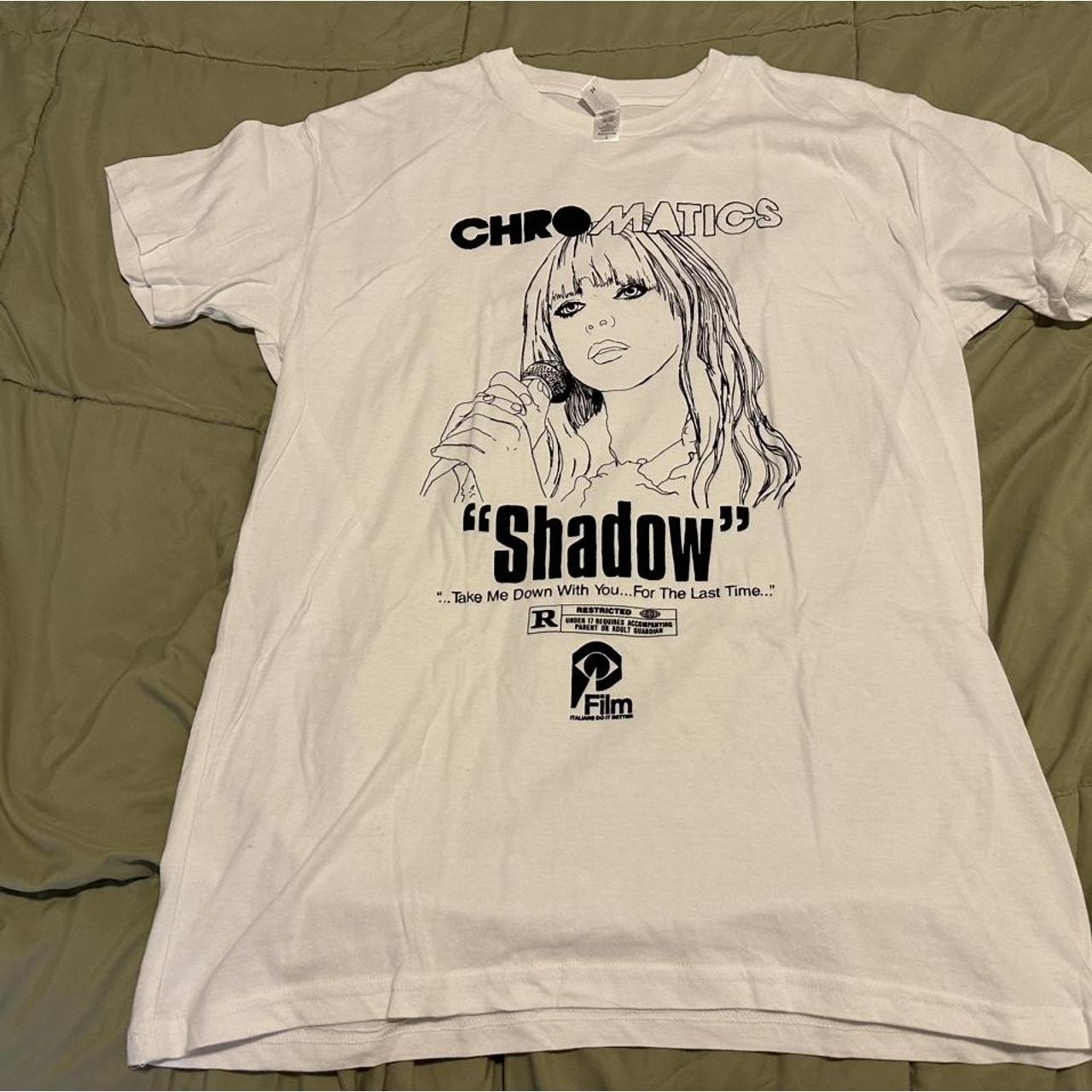 Chromatics “shadow ‘movie’” white shirt size L on... - Depop