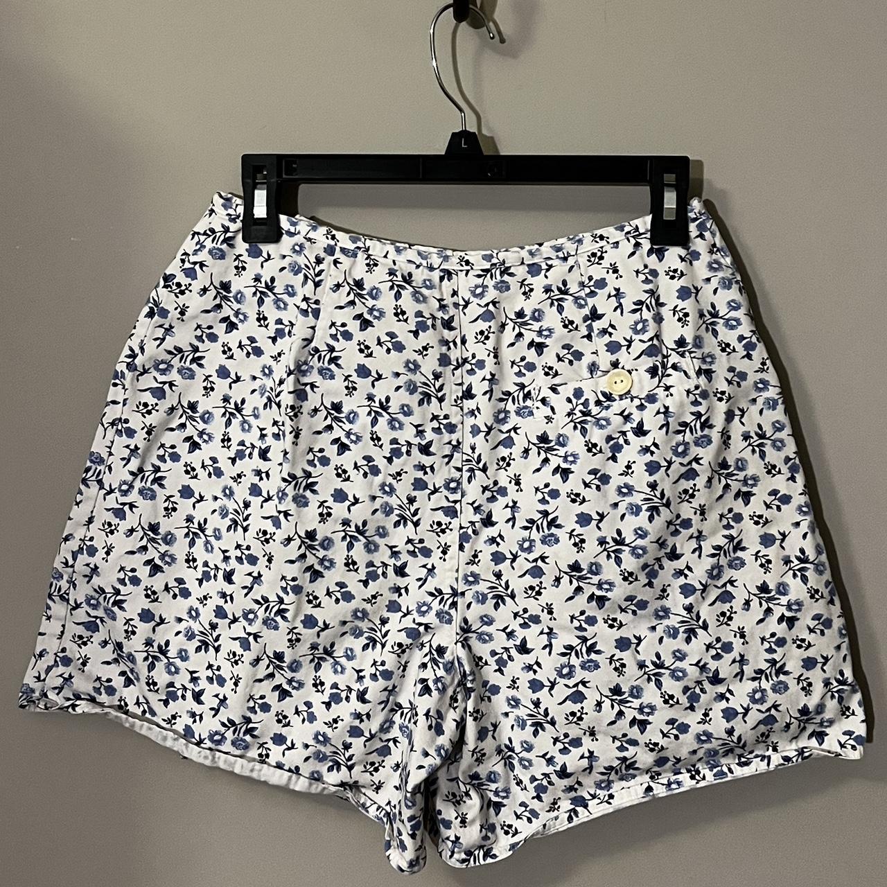 Vintage Basic Editions Floral Mini Wrap Skort. Size... - Depop