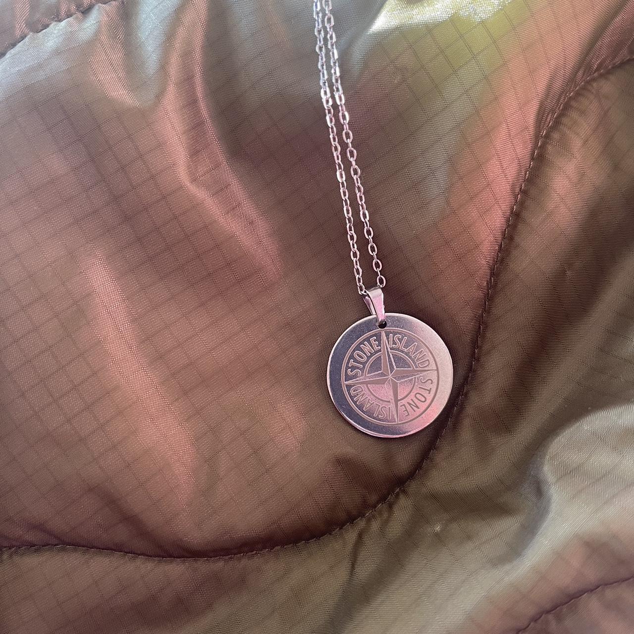 SOLD New stone island Stainless steal 18” chain... - Depop