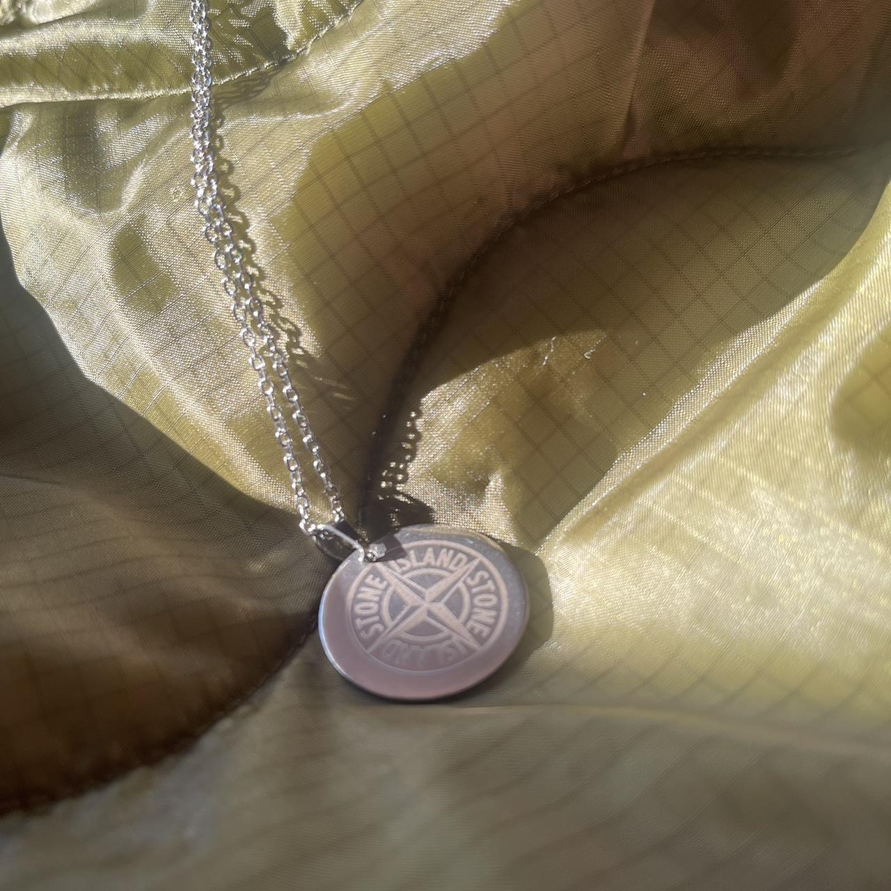 SOLD New stone island Stainless steal 18” chain... - Depop