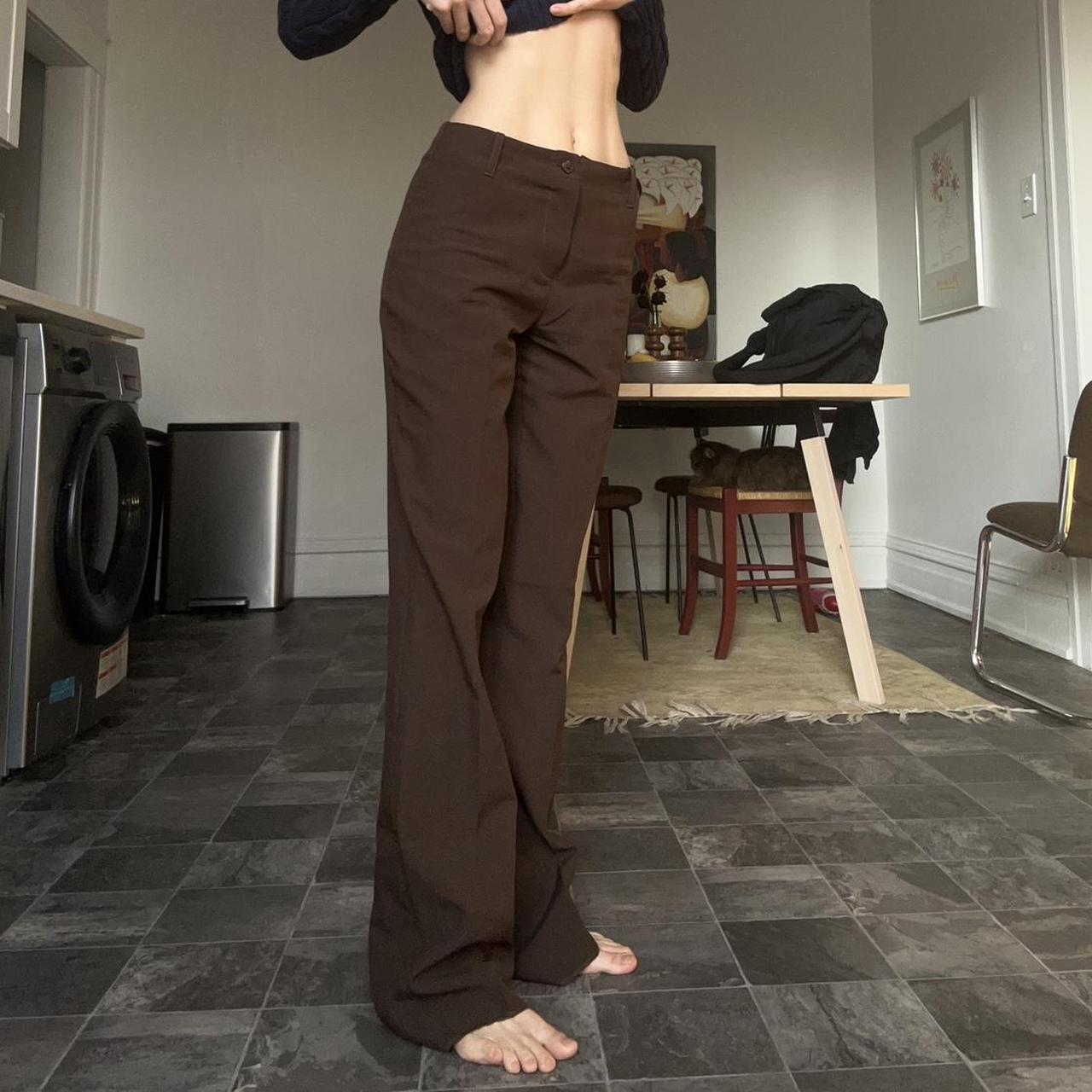 BROWN SLACKS - Depop