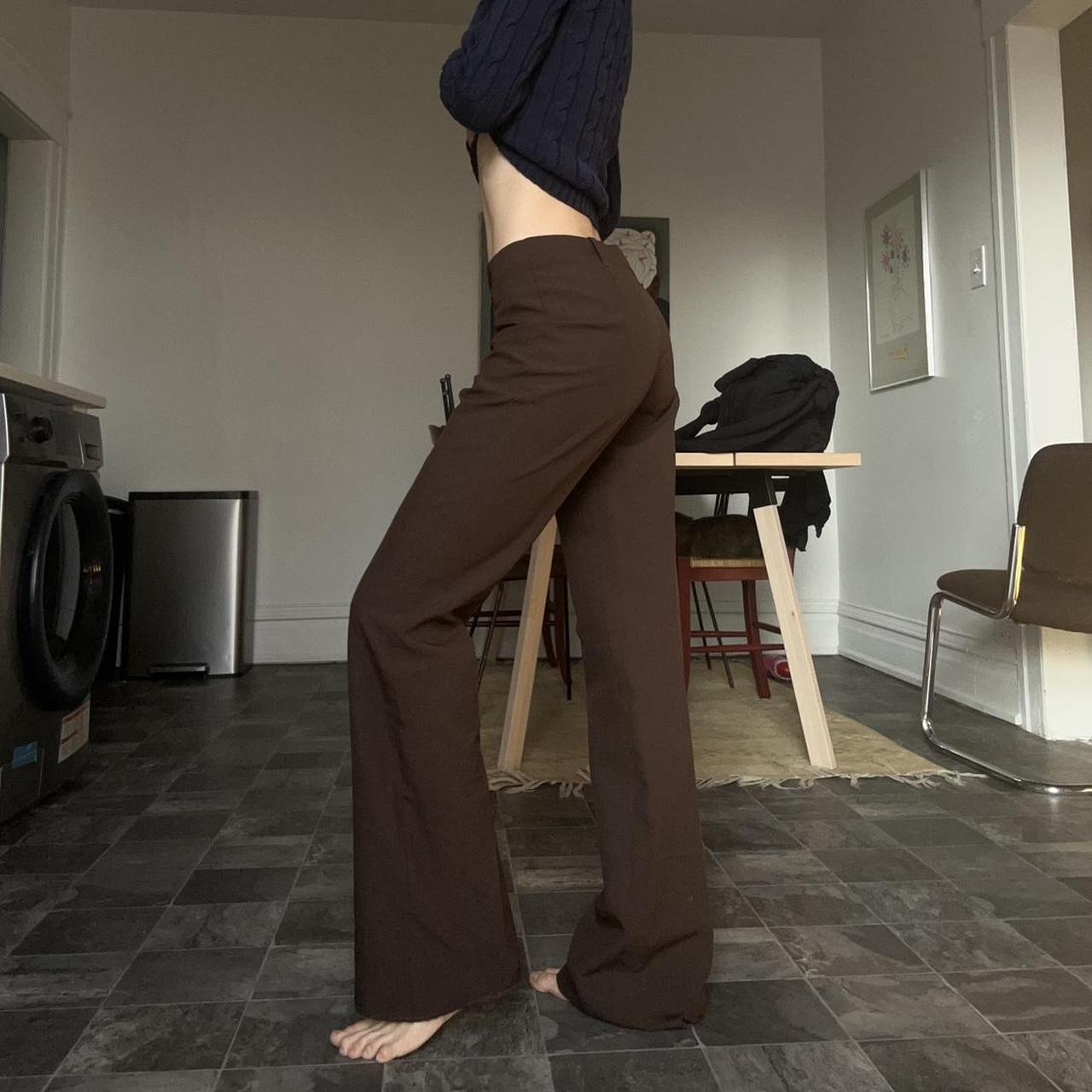 BROWN SLACKS - Depop