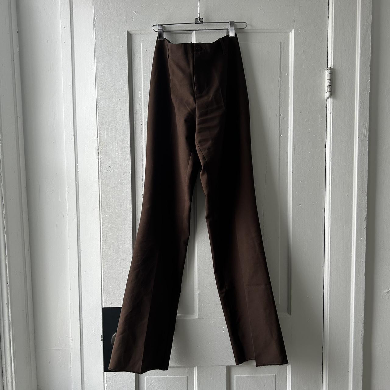 BROWN SLACKS - Depop
