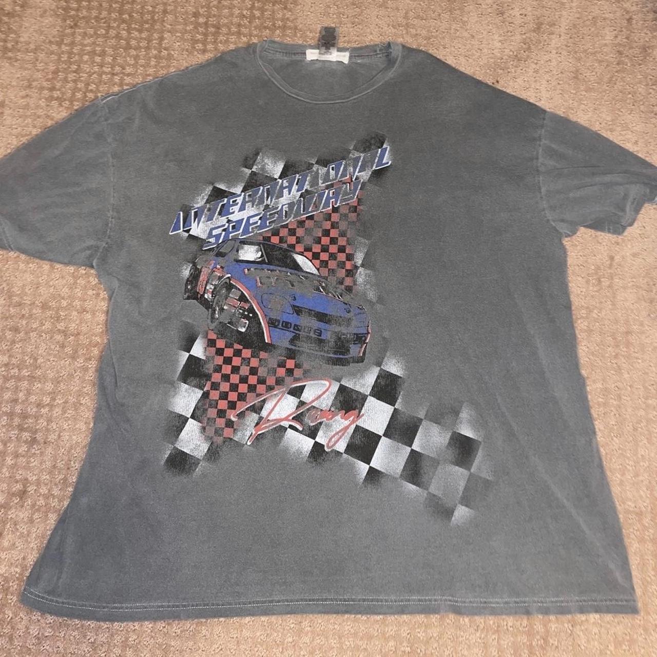 Urban Outfitters oversized Racing graphic t shirt - Depop