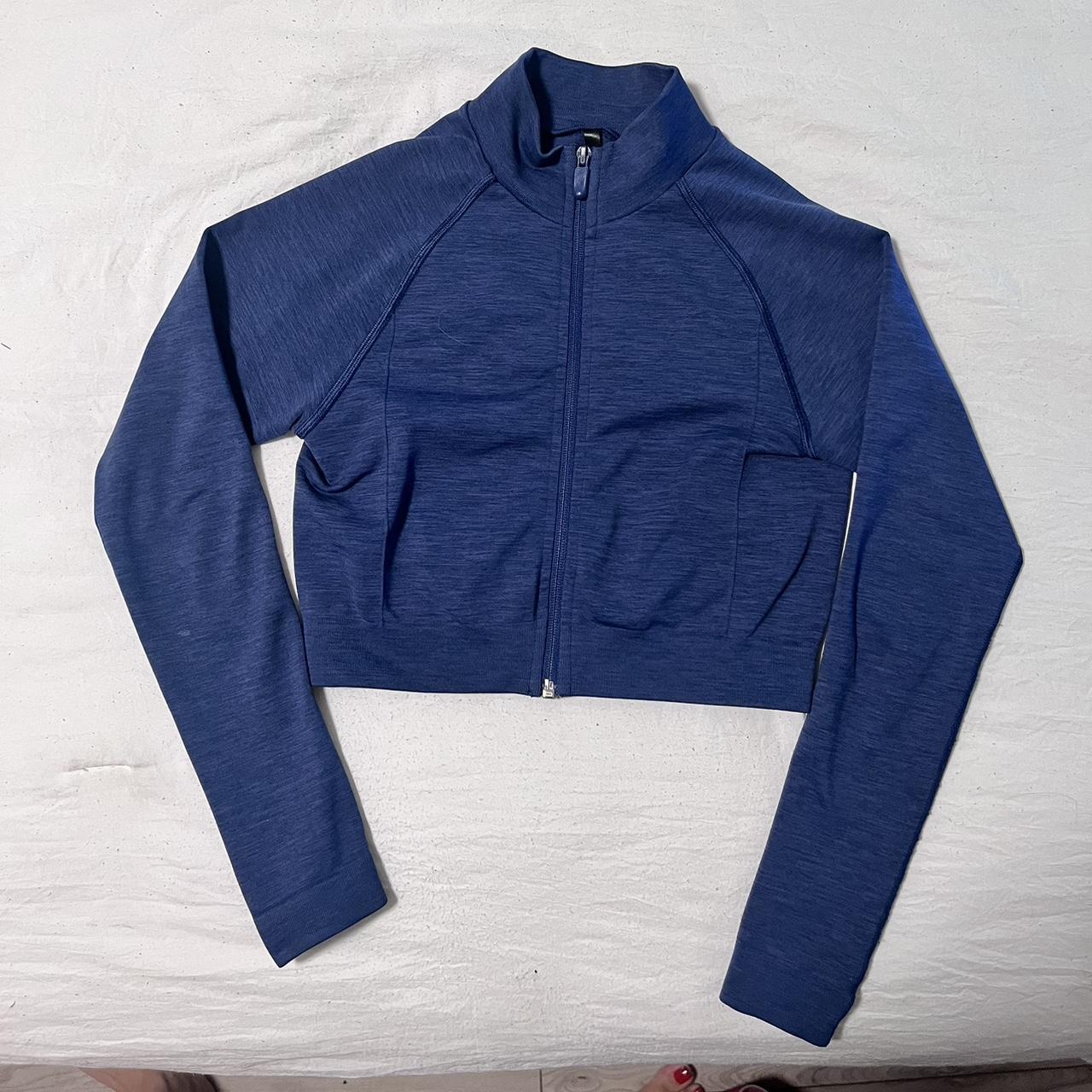 Alphalete amplify jacket in Oceania Cropped jacket... - Depop