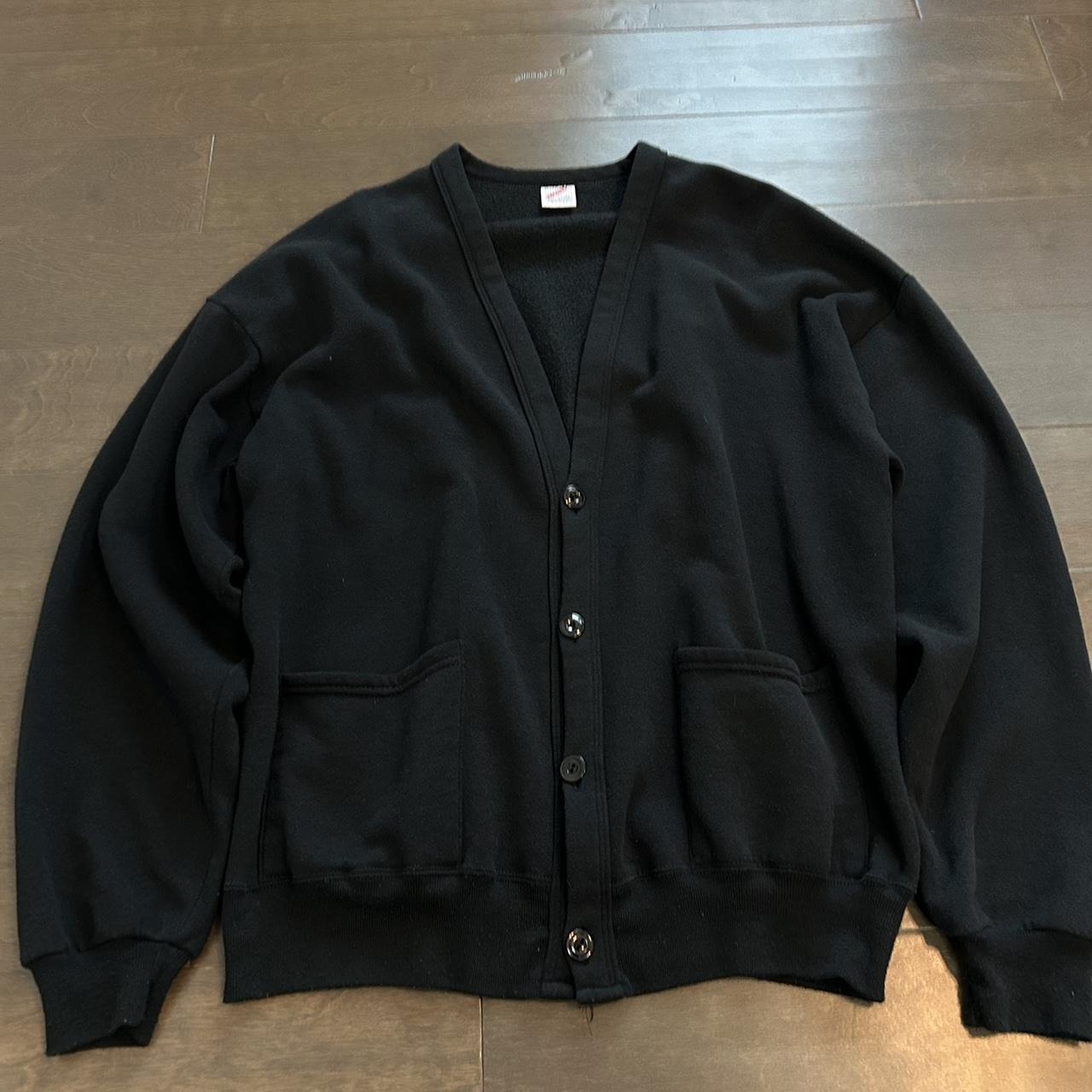 Vintage jerzees cardigan One size fits like men... - Depop