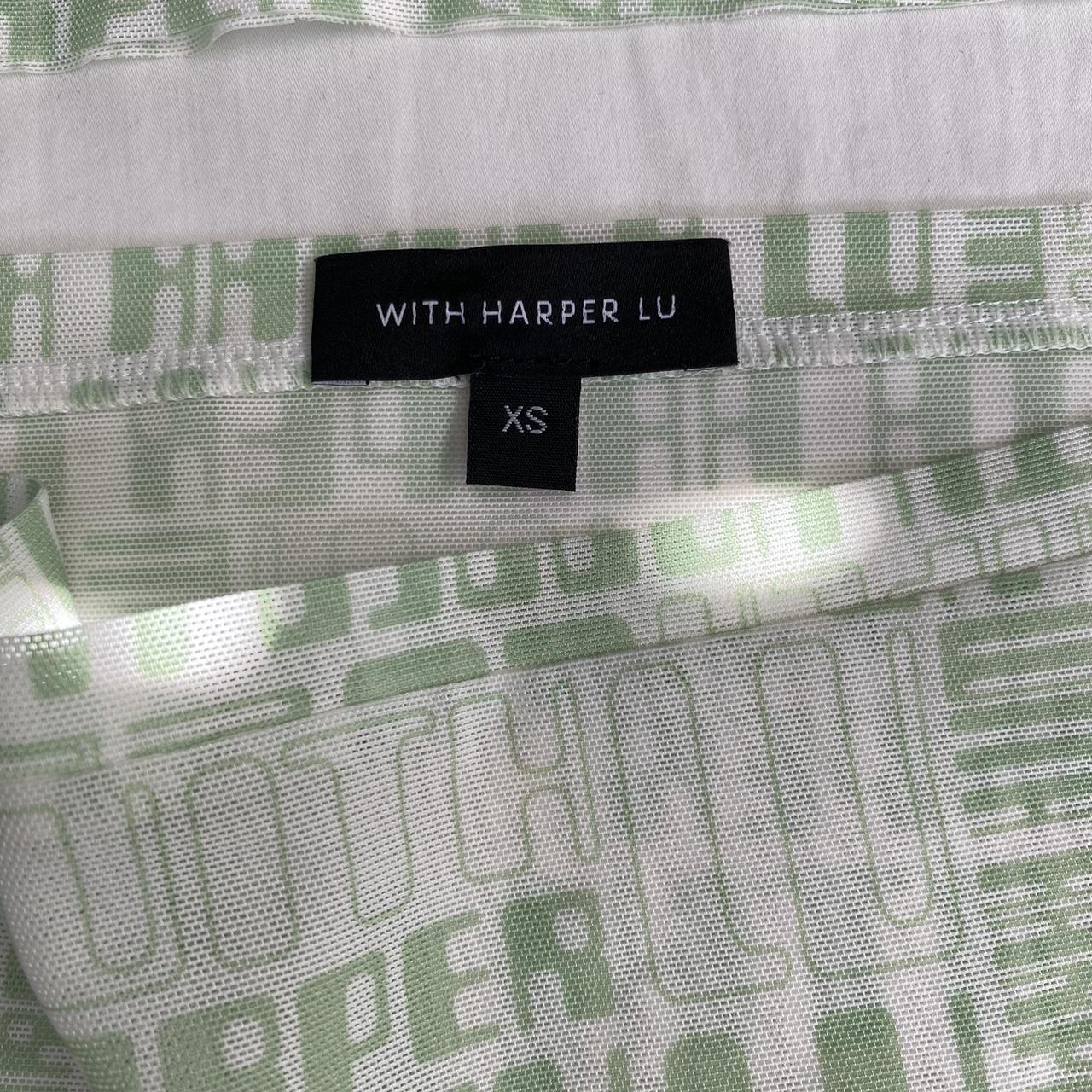 With Harper Lu monogram set pistachio. Size XS top... - Depop