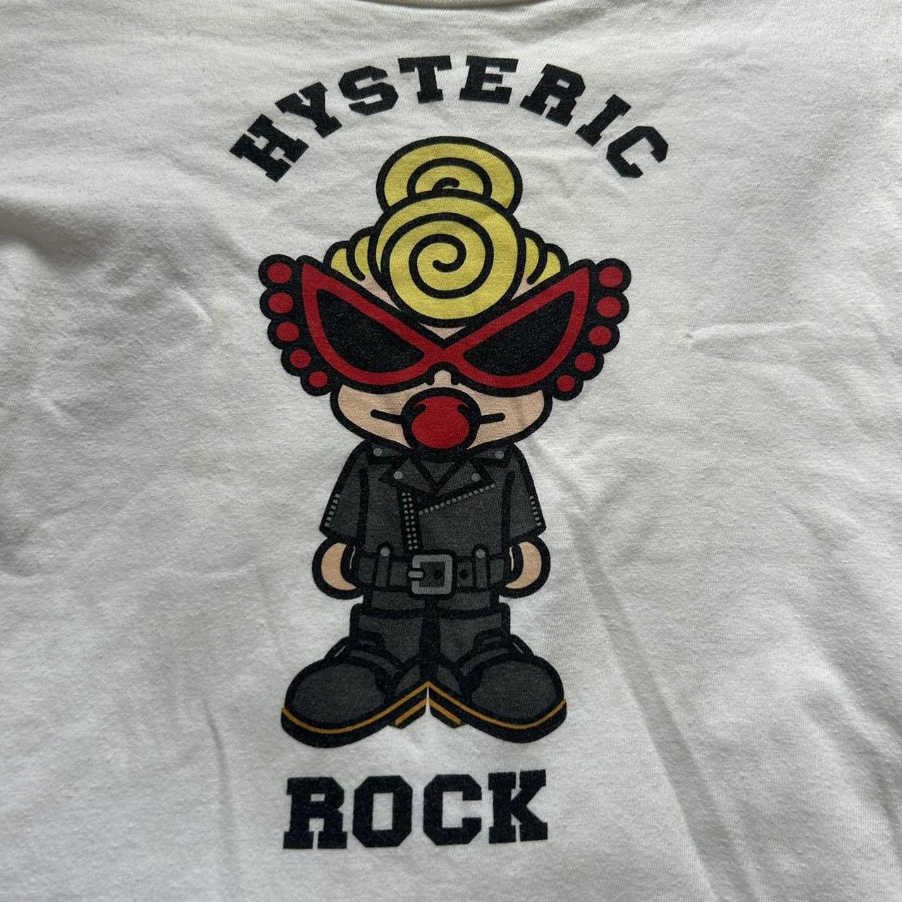 Hysteric Glamour mini tee -color white -size... - Depop
