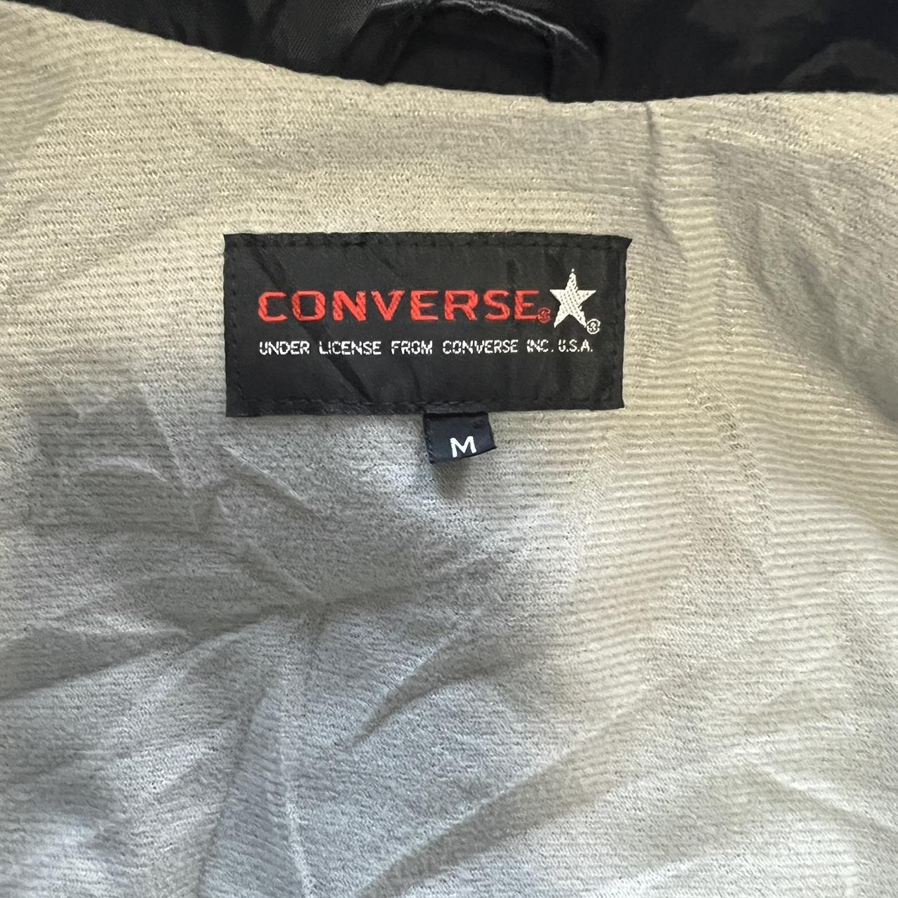 Vintage converse Boston mass USA jacket Writing is... - Depop