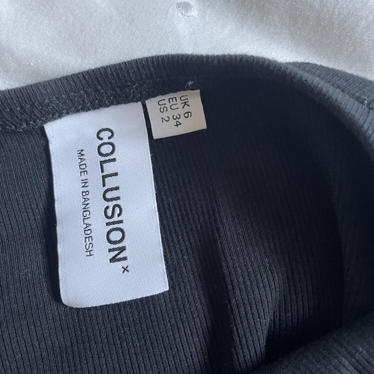 Asos collusion black backless dress, size 6 - Depop