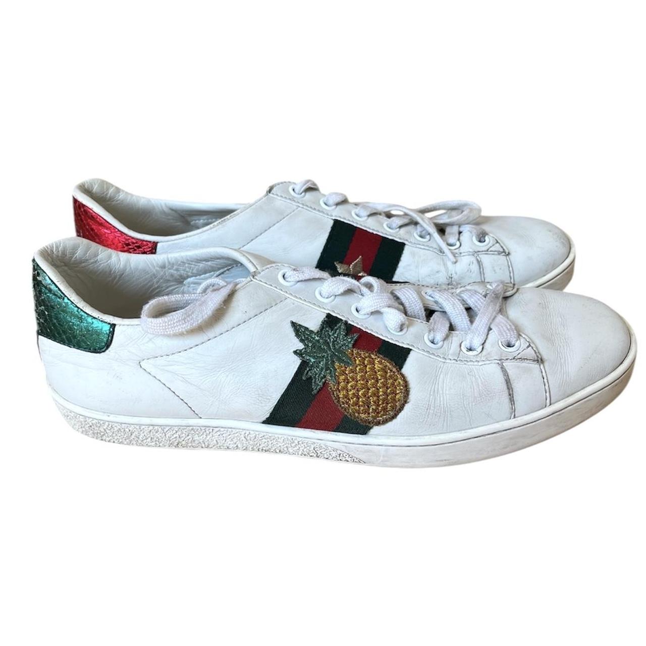 Gucci (WMNS) Ace Embroidered Pineapple & Ladybug... | Depop