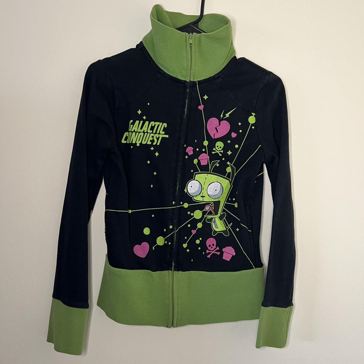 Invader Zim Zip Up! ☆ Graphic w/ Gir on front and... | Depop