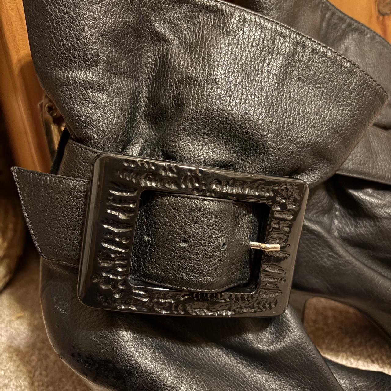 Jessica Simpson Black leather ankle boots with... | Depop