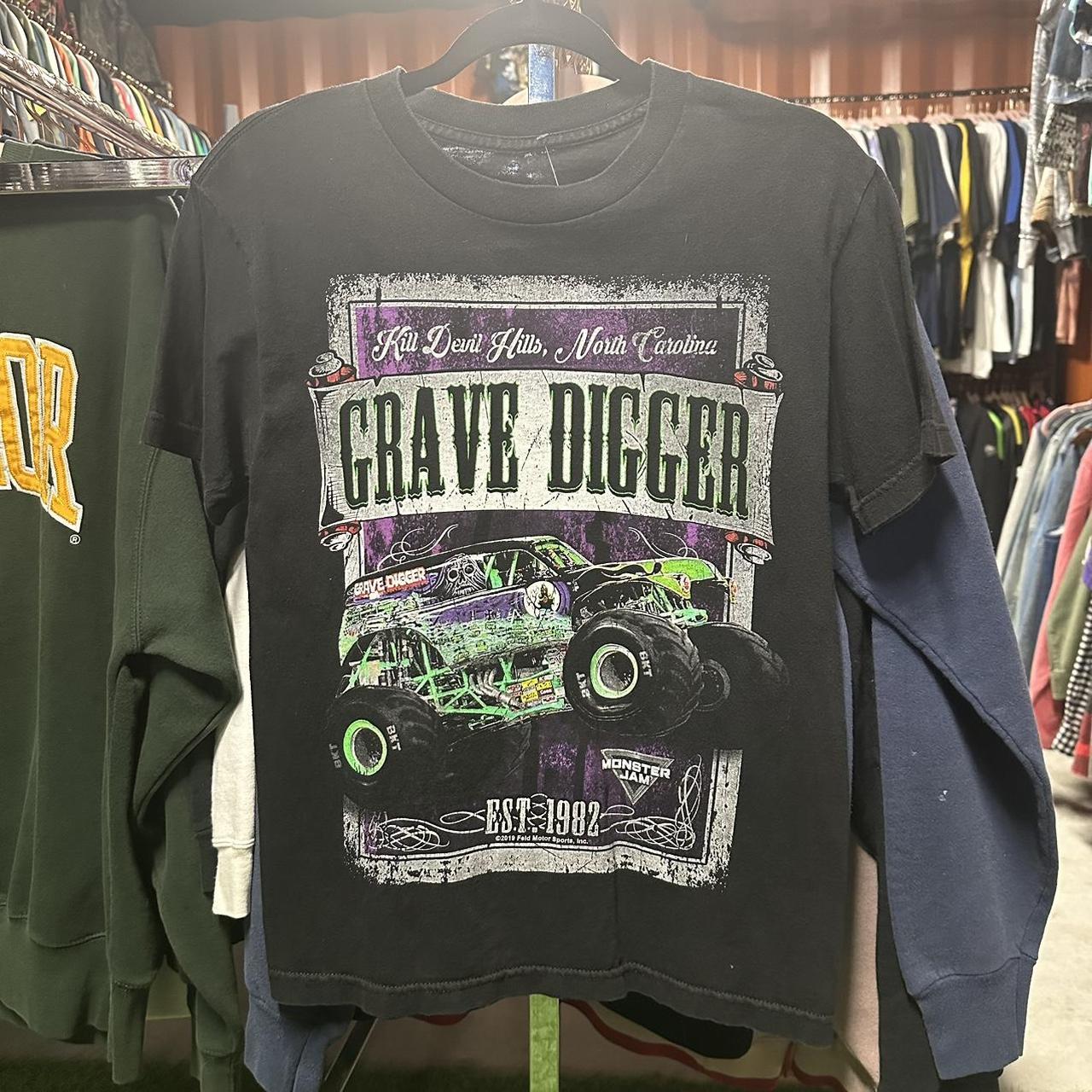 Monster Jam Grave Digger Kill Devil Hills North... | Depop