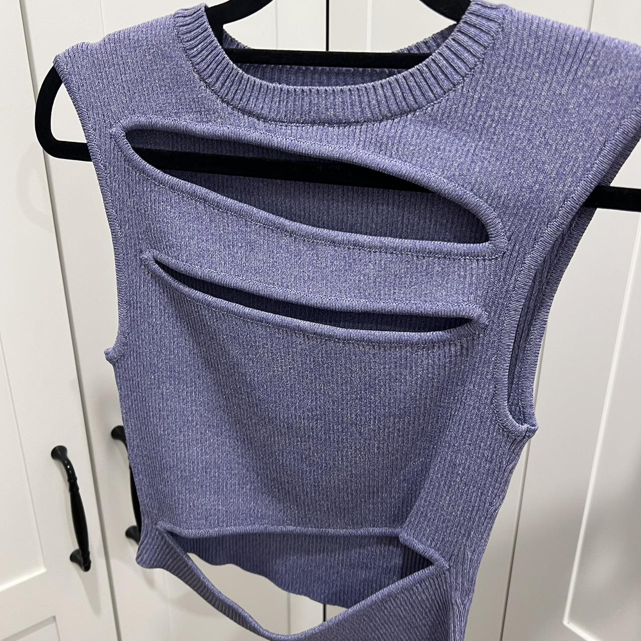 CHRISTOPHER ESBER slashed knit tank in XS. Colour... - Depop