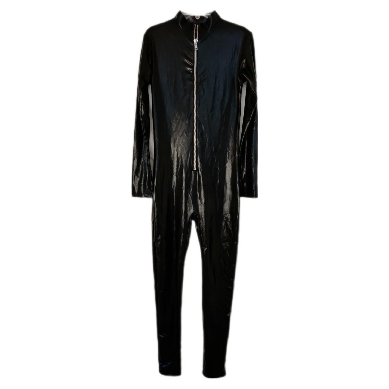 Black zipper front catsuit Leg avenue - Depop