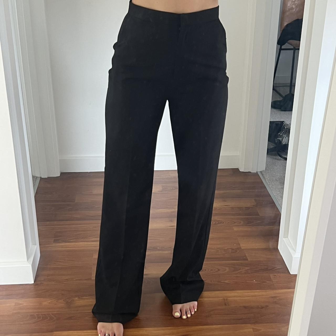 asos high rise super long leg pants size S - Depop