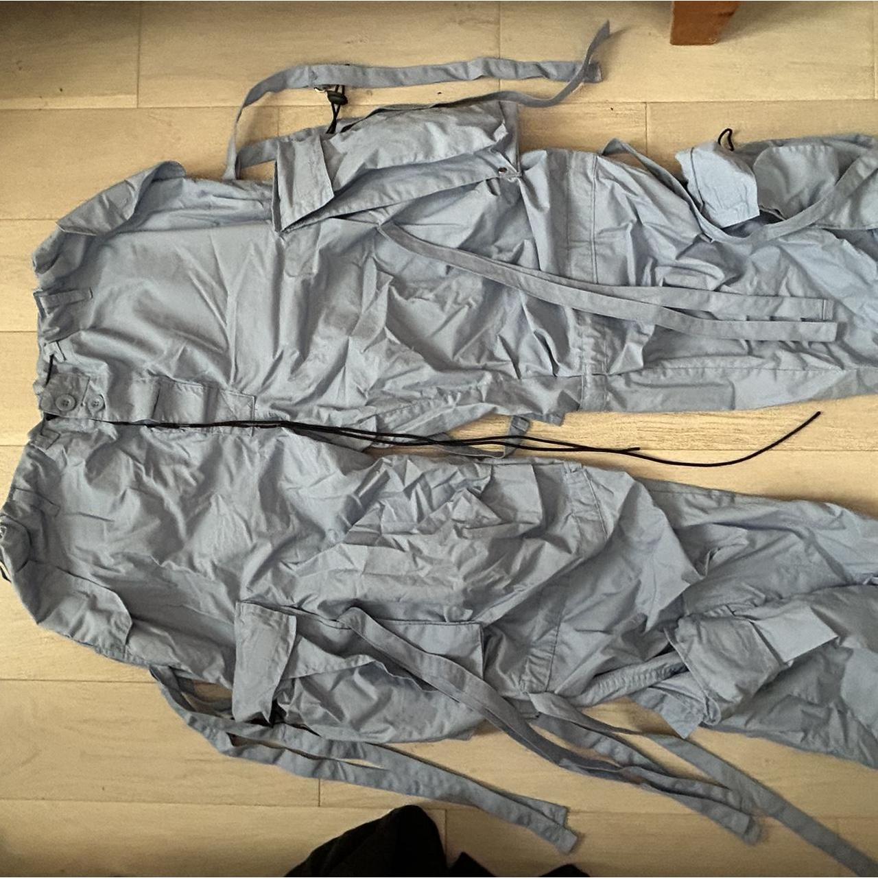 Blue octopus cargo pants Sickest streetwear/ racer... - Depop