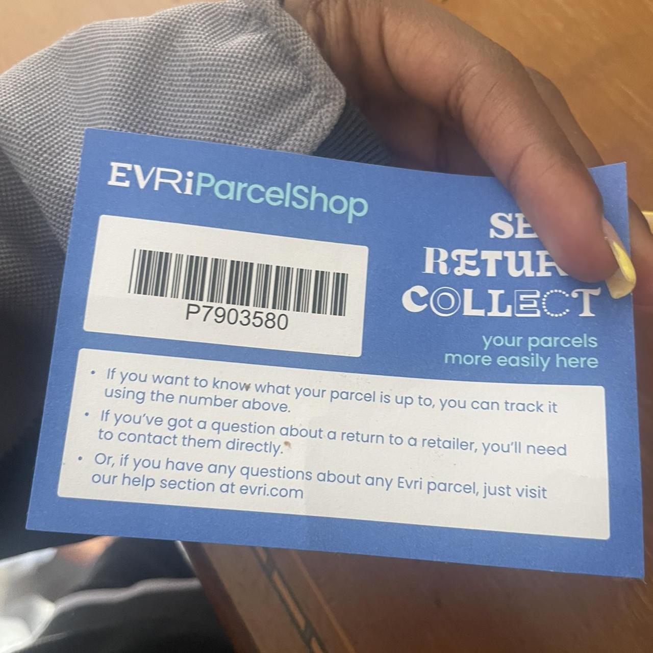 Evri receipt - Depop