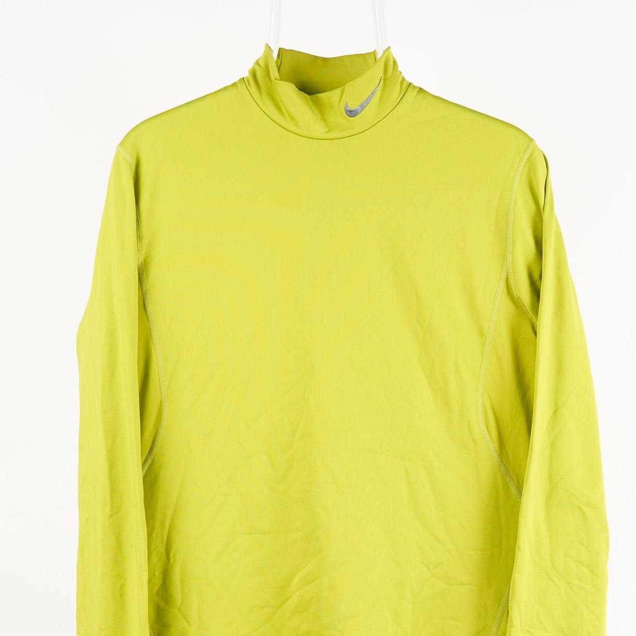 Nike Dri Fit Thermal Roll Neck Medium Lime... - Depop