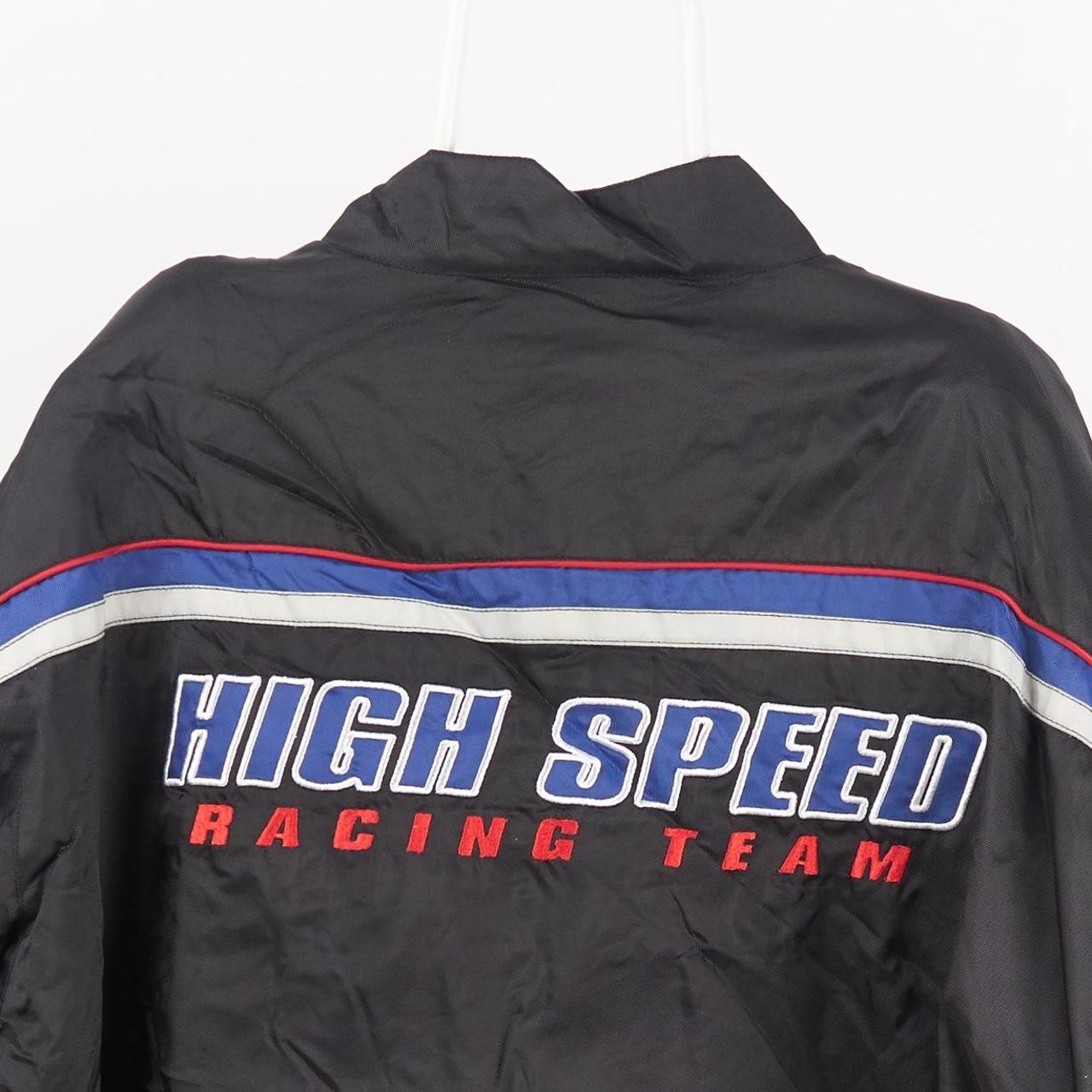 Vintage 90’s NASCAR Racing Jacket Black XL High... - Depop