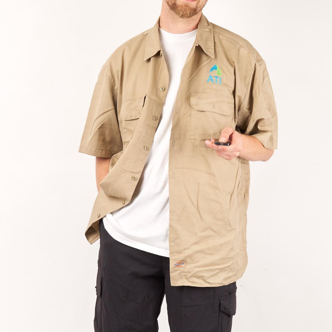 Dickies Mens Tan Shirt Depop
