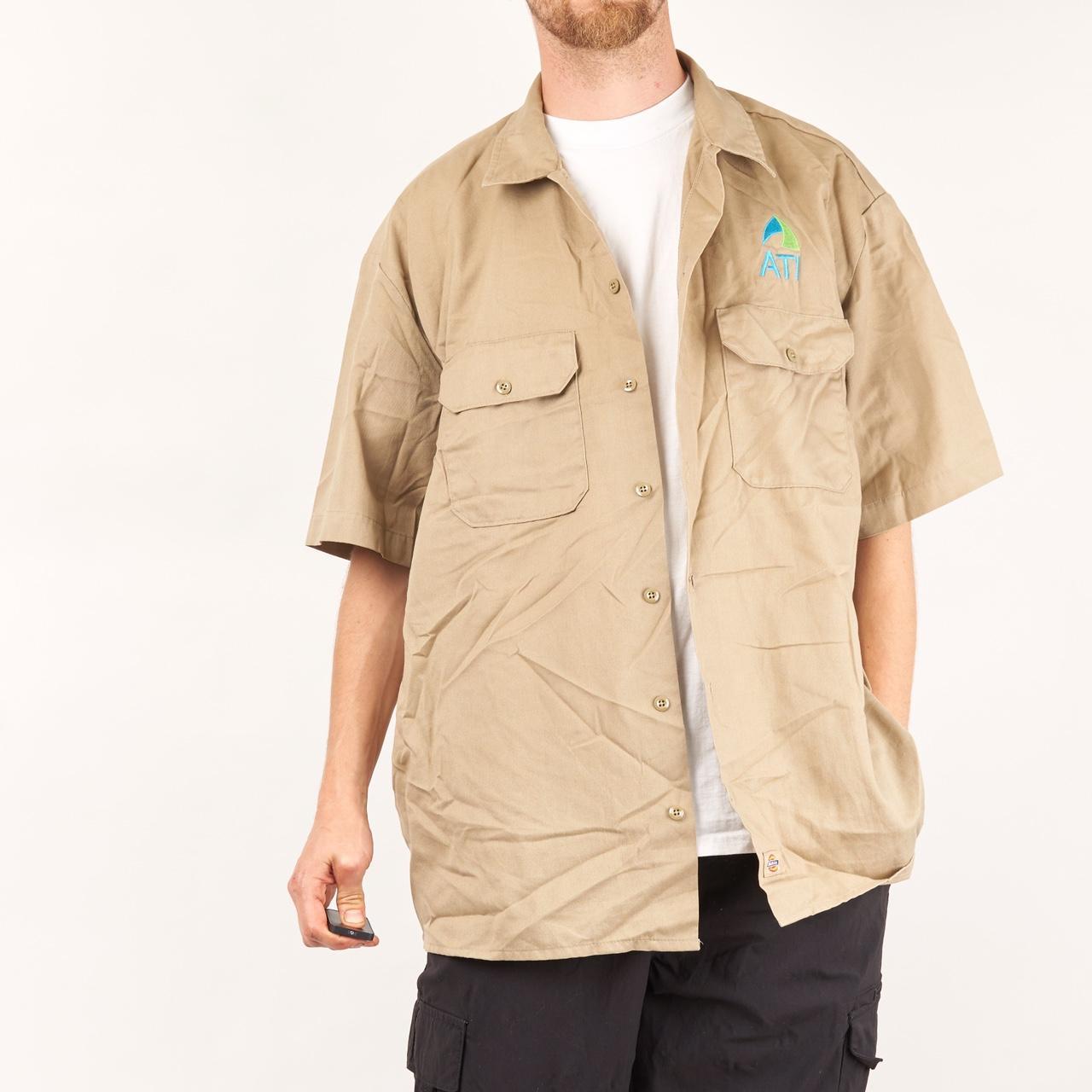Dickies Mens Tan Shirt Depop