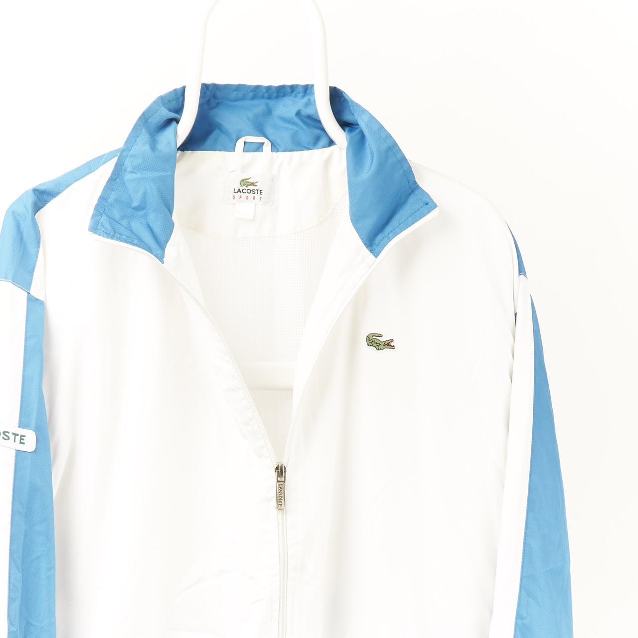 Lacoste Jacket White Large Waterproof, windbreaker... - Depop