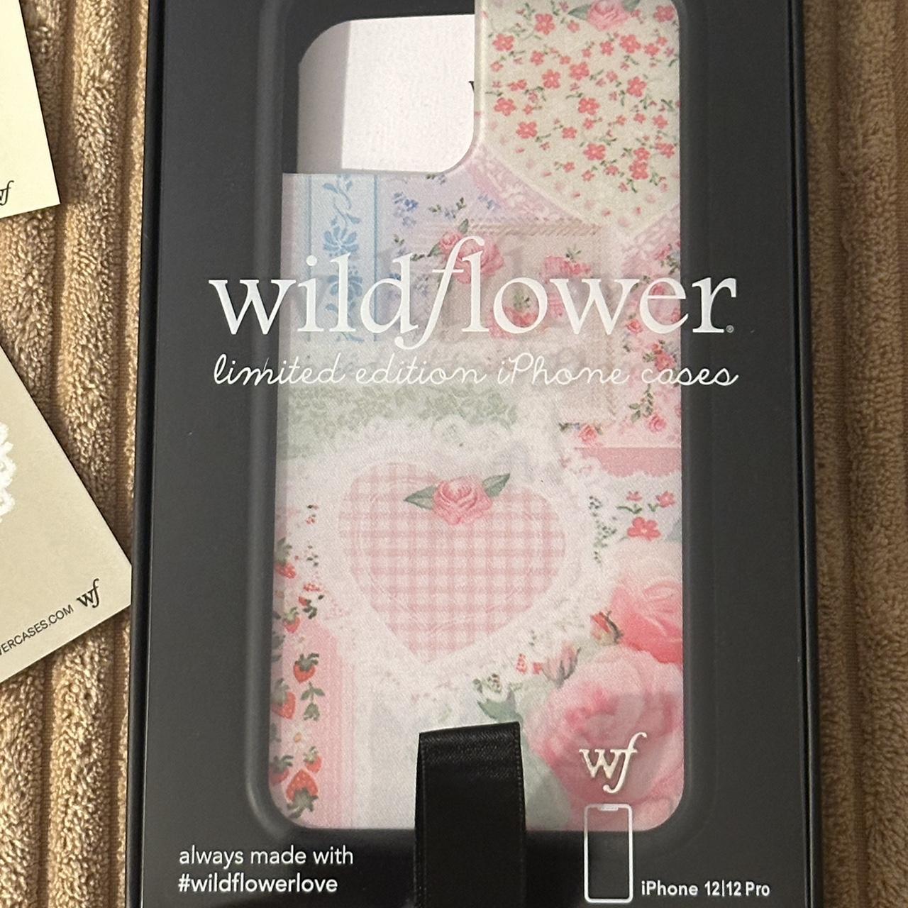 Wildflower frilly floral case Brand new, still in... - Depop