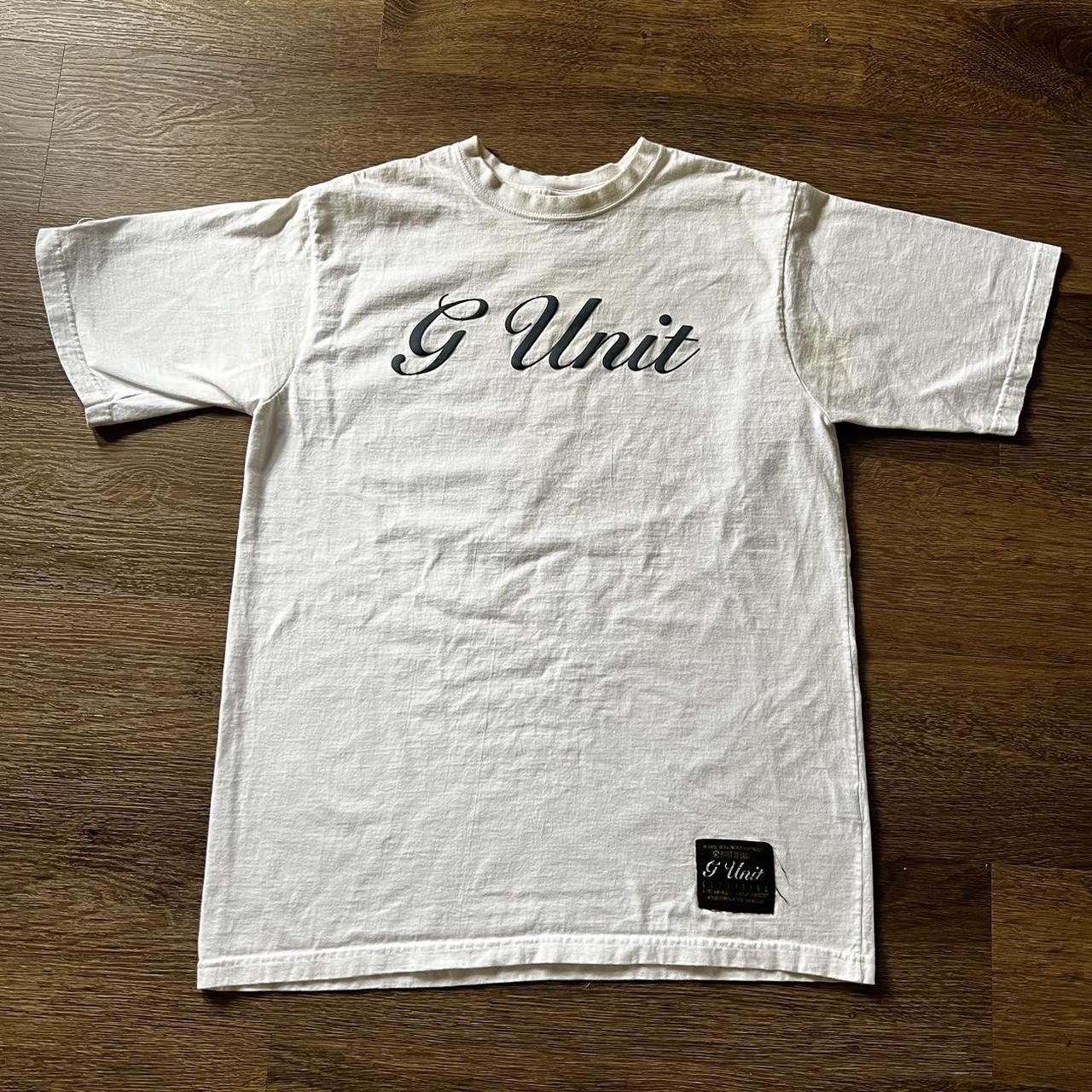 G Unit white shirt. Size M 22x31 Items are used so... - Depop