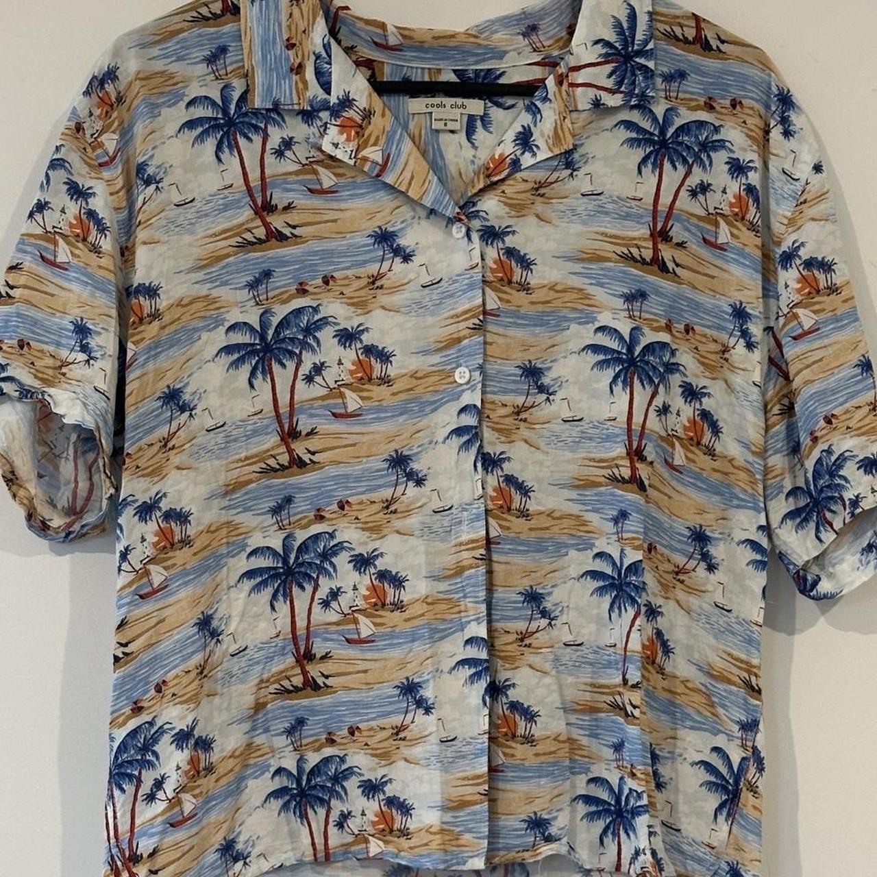 Cools Club button up shirt Size 8 - Depop