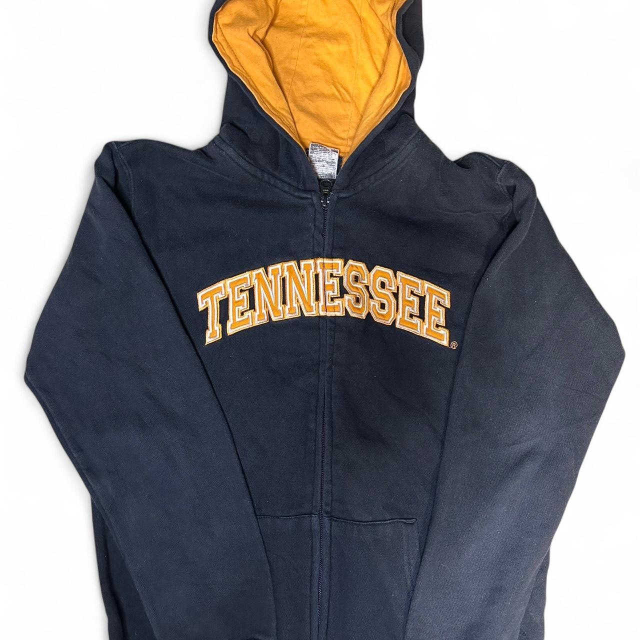 Black and yellow Tennessee zip-up hoodie Vintage... | Depop